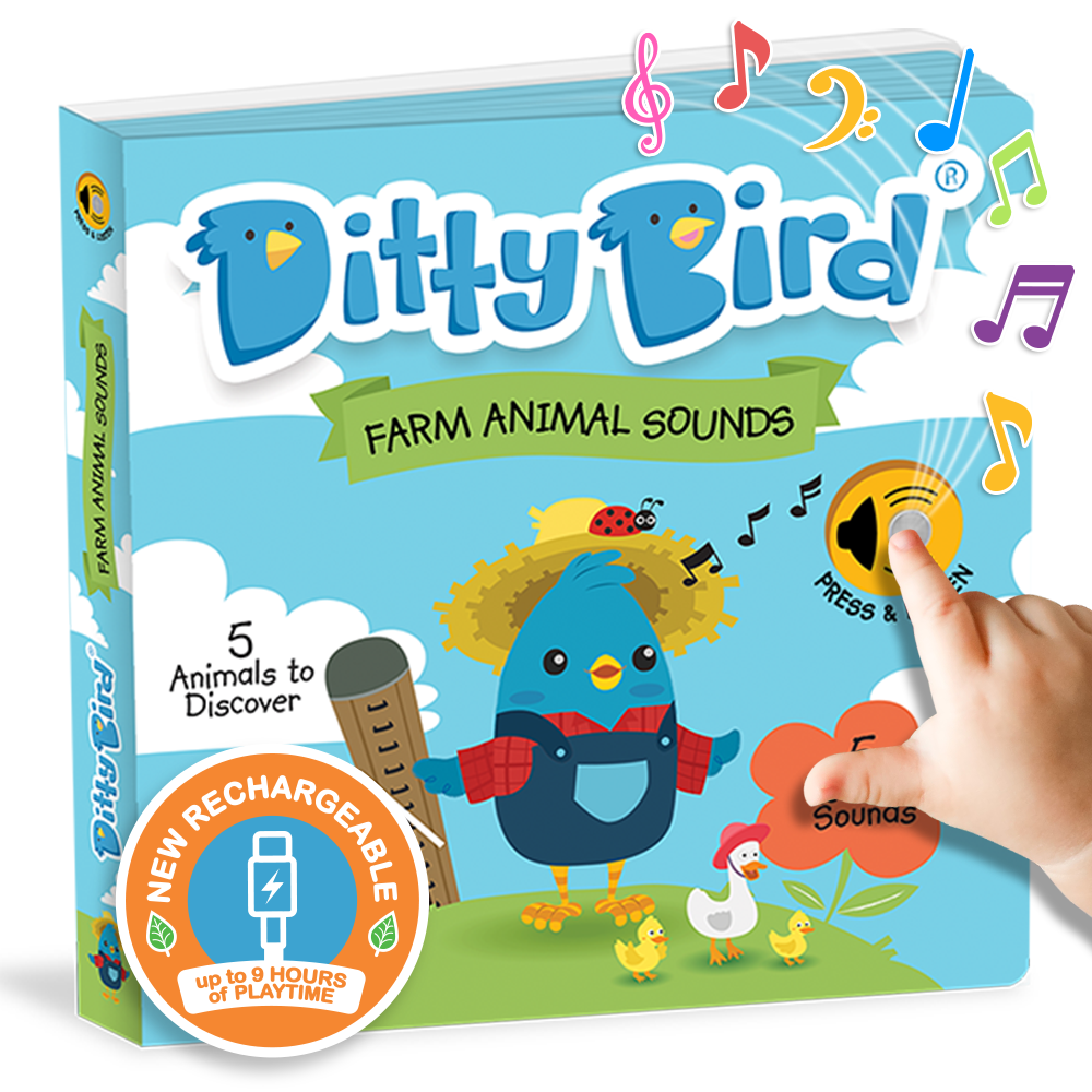 Farm Animal Sounds | Interactive Music Sound Book | USB-C Rechargeable ...